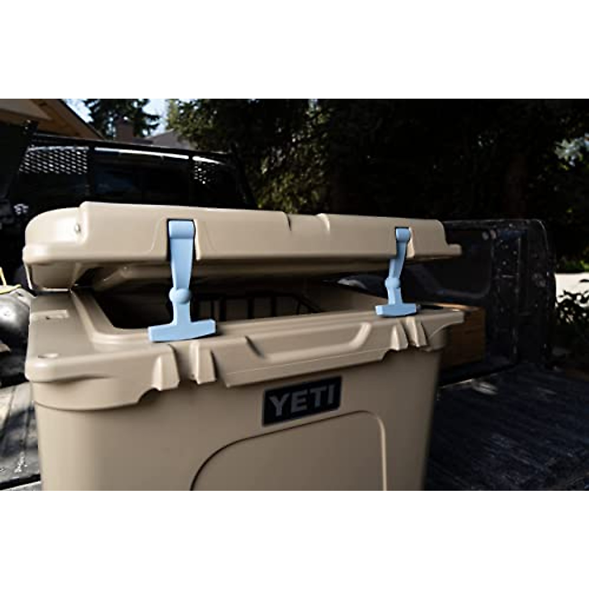 Gorilla Gear Replacement Latches (2-Pack) Compatible with Yeti Tundra Yeti Roadie & Other Hard Coolers - Custom Made Yeti Accessories - Large Durable Easy to Install on Yeti Latches (Carolina Blue)