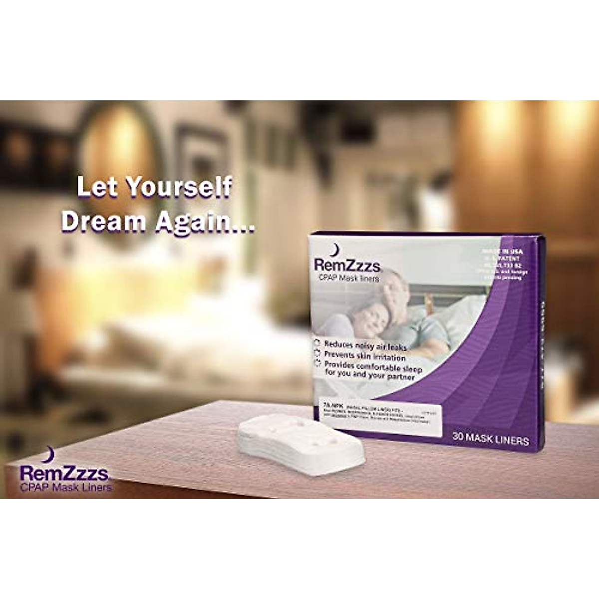 RemZzzs Nasal Pillow Cpap Mask Liners (7A-NPK) - Reduce Noisy Air Leaks and Painful Blisters - Cpap Supplies and Accessories - Compatible with ResMed Respironics and Fisher Paykel