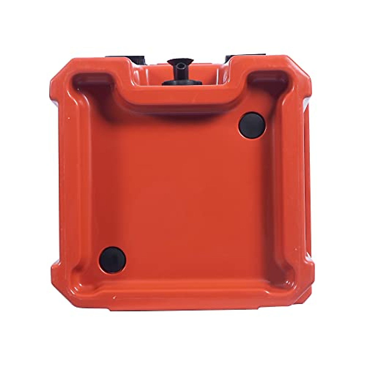 CAMP-ZERO 20L | Drink Cooler/Ice Chest with 2 Molded-in Cup Holders & Comfort Grip Rope Handles | Thick Walled, Freezer Grade Cooler w/Secure Locking System & Tie Down Channels (Burnt Orange)