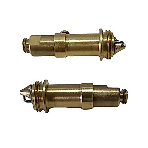 Begino 2Pcs Pop Up Bolt Basin Bath Sink Drain Waste Click Clack Brass Push Spring Plug for Most Sink Tub Basin Drain Stopper