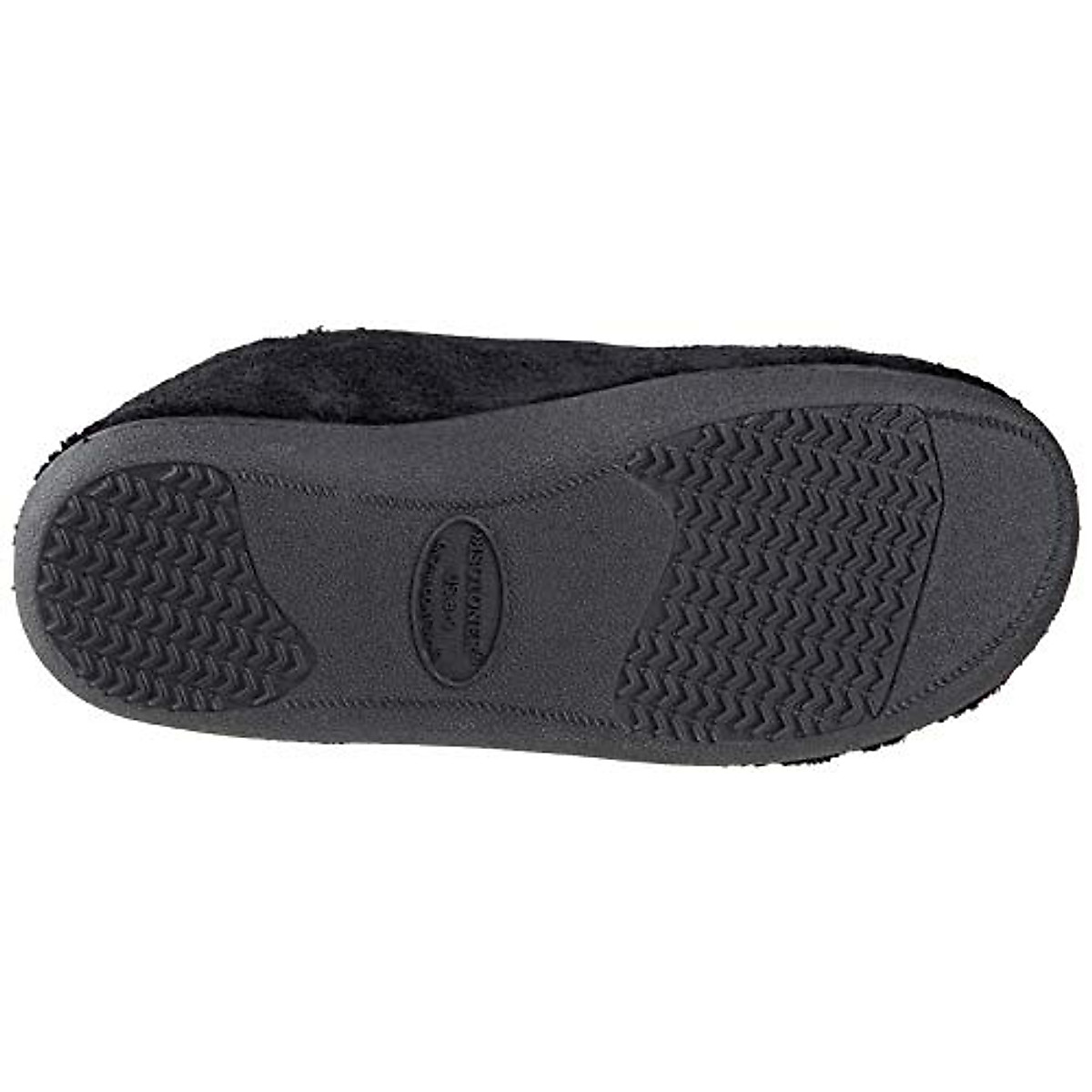isotoner Men's Microterry Memory Foam Indoor/Outdoor Slip-On Slippers, Black, 11-12