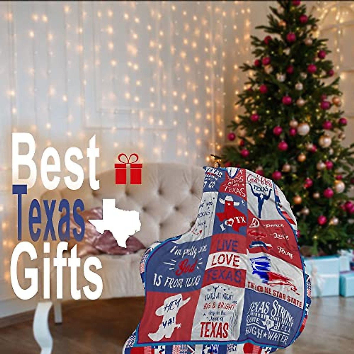 Shanfeirui Texas Themed Blanket - 50" X 60" - Featuring Longhorns - Ultra Soft Throw for Men, Women, Girls and Boys - Ideal Gift for Birthdays and Special Occasions - by Texas Gifts and Souvenirs.