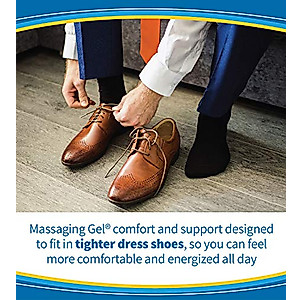 Dr. Scholl's ULTRA THIN Insoles // Massaging Gel Insoles 30% Thinner in the Toe for Comfort in Dress Shoes (for Men's 8-13, also available for Women's 6-10)