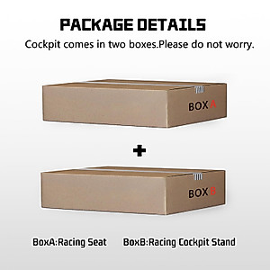 Dardoo G29 Advanced Racing Simulator Cockpit with Ergonomic Seat Fit for Logitech/Thrustmaster/Fanatec/PS5 G920 G923 T300RS T500RS TX,Adjustable Steering Wheel Stand,No Wheel,Pedal and Handbrake