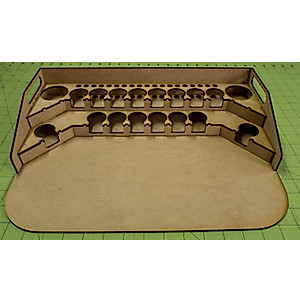 GameCraft Miniatures Painting Station - 34mm for GW, Citadel, Model Master, etc