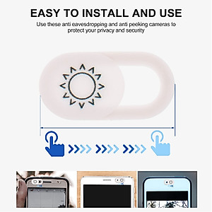 SOLUSTRE 3pcs Camera Privacy Cover Web Camera Cover Webcam Privacy Cover Tablet Laptop Camera for Computer Webcam Cover Slide Sliding Webcam Cover laptoptop Protects Patch Safety Cover abs