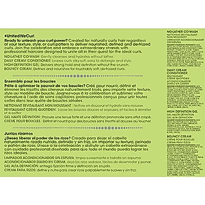 All About Curls Essential Moisture Starter Kit | 4-Piece Set | Curly Hair Products | Cleanse, Condition, Moisturize, Define | All Curly Hair Types | Vegan & Cruelty Free | Sulfate Free