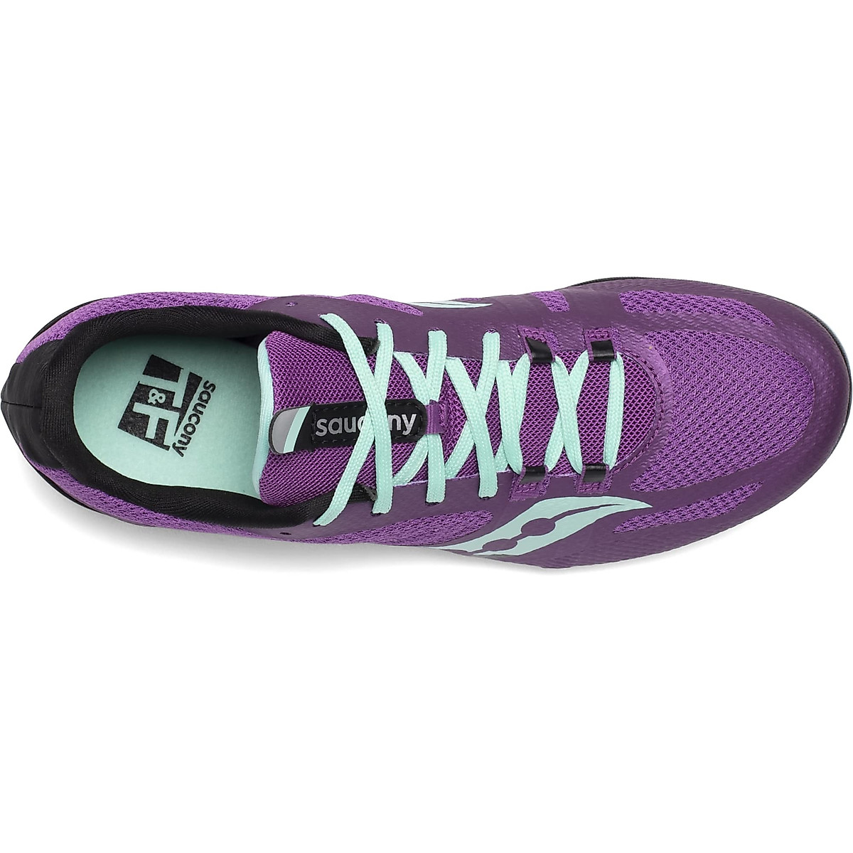 Saucony Women's Vendetta 3 Track Spikes, Purple/Aqua, 6 M US