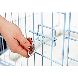 Carlson Blue Secure and Compact Single Door Metal Dog Crate, Small