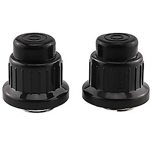 E-outstanding AA Push Button Igniter Switch 2PCS Black Universal Gas fire Pit AA Battery Pulse igniter Push Button Switch Replacement Cap
