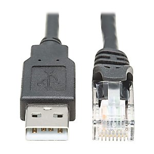 Tripp Lite USB-A to RJ45 Rollover Console Cable Cisco Compatible M/15ft (U009-015-RJ45-X)