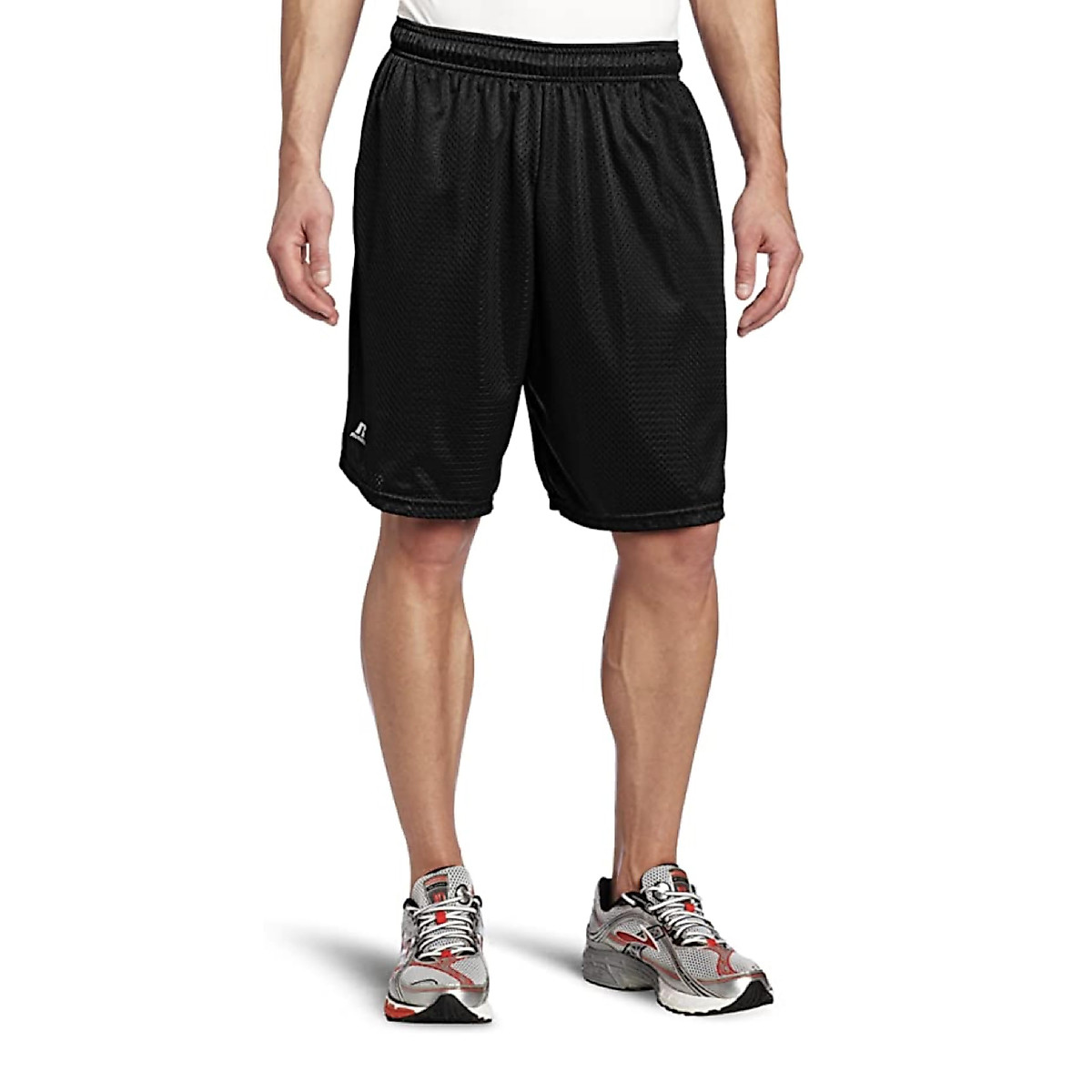 Russell Athletic Mens Mesh Pocket Short, Black, XX-Large US