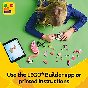 LEGO Creator 3 in 1 Wild Animals: Pink Flamingo Animal Building Toy - Includes 3 Building Options, Pink Flamingo, Cockatoo, or Axolotl - Learning Toy for Kids, Girls, and Boys, Ages 8+ - 31170