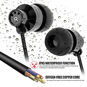 Oritys Earbuds Earphones Custom Made for Oculus Quest All-in-one VR Gaming Headset.