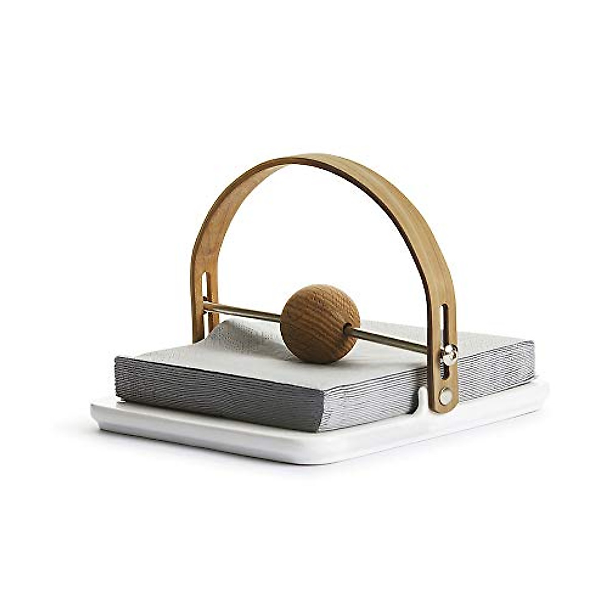 Sagaform Nature Collection Napkin Holder, 7.5-Inch, brown