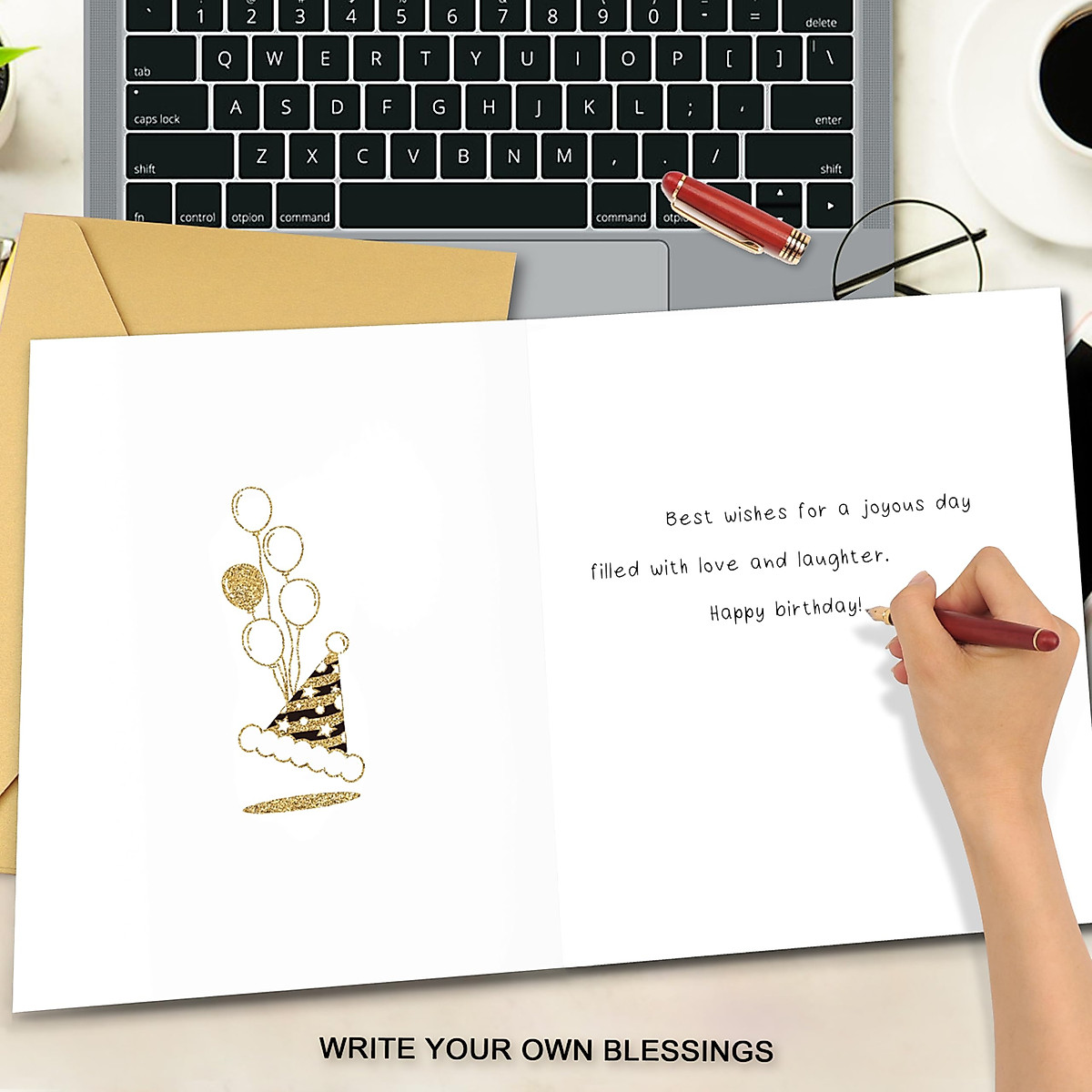 BGTCARDS 60th Birthday Card, 60th Birthday Gifts for Women Men, 60th Birthday Decorations for Him Her, Back in 1965 Birthday Card, Black Gold