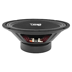DS18 PRO-GM10 Loudspeaker - 10", Midrange, Black Steel Basket, 660W Max, 220W RMS, 8 Ohms - Premium Quality Audio Door Speakers for Car or Truck Stereo Sound System (1 Speaker)