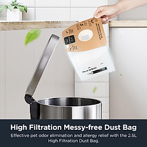 Eureka 3670M Canister Cleaner, Lightweight Powerful Vacuum for Carpets and Hard floors, w/ 5bags,Yellow