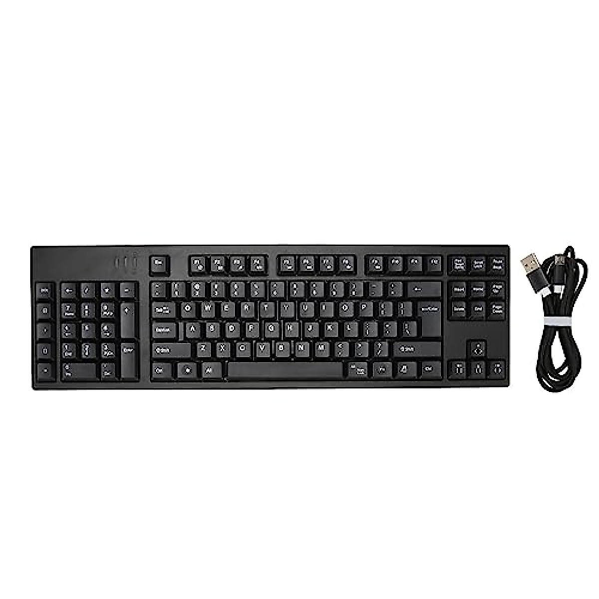 GOWENIC 109 Keys Left Handed Keyboard, Multimedia USB Ergonomic Keyboard, Plug and Play Office Keyboard, Reduce Back and Shoulder Strain to Improve Posture