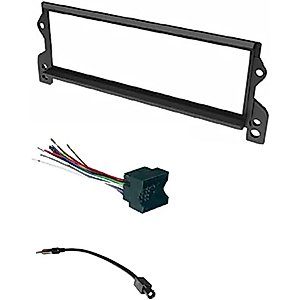 ASC Car Stereo Install Dash Kit, Wire Harness, and Antenna Adapter for Installing a Single Din Radio for Select Mini Cooper - Compatible Vehicles Listed Below
