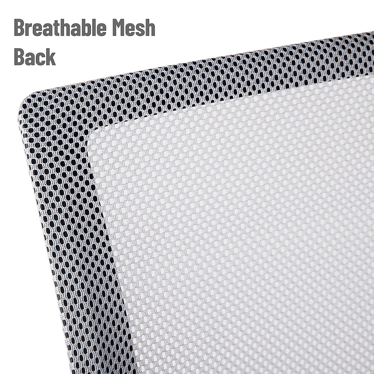 Mind Reader Wheels Office Chair, 22.5" L x 22.5" W x 37" H, Silver