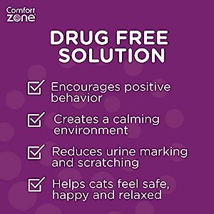 Comfort Zone 2 Diffusers Plus 2 Refills Cat Calming Diffuser Kit (2-Room Pack) for a Calm Home | Veterinarian Recommended | Reduce Spraying, Scratching, & Other Problematic Behaviors