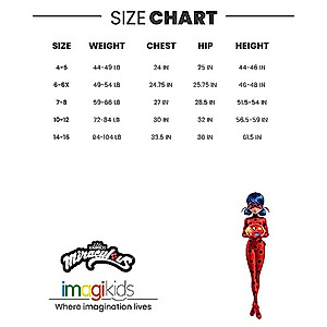 Miraculous Ladybug Little Girls Zip-Up Costume Onesie Pajama Coveralls Red 4-5