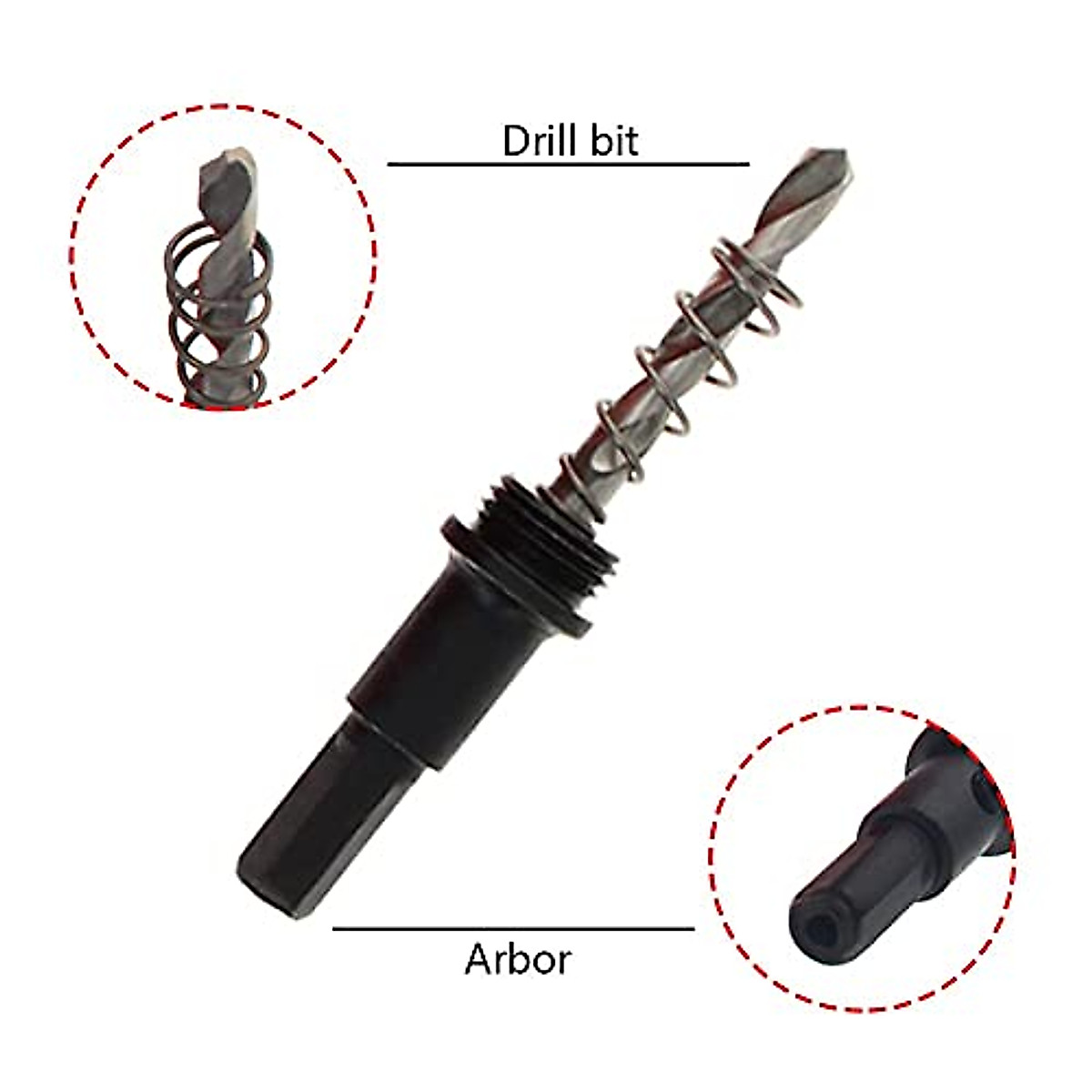 Utoolmart 4 inch Bimetal Hole Saw, 105mm Professional Stainless Steel Drill Bits Cutter 25mm Cutting Depth with Triangular Handle, for Cutting PVC Board, Plastic Fiberboard, Wood