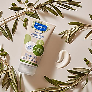 Mustela Certified Organic Hydrating Cream - Natural Body Lotion with Olive Oil, Aloe Vera & Sunflower Oil - For Baby, Kid & Adult - Fragrance Free, EWG Verified & Vegan - 5.07 fl. oz.