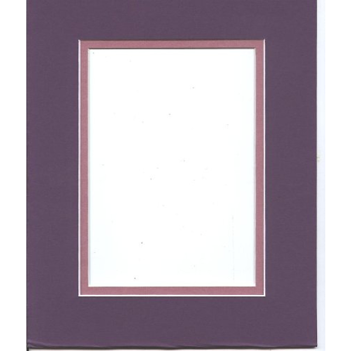 Pack of 5 11x14 Purple & Mauve Double Picture Mats Cut for 8x10 Pictures