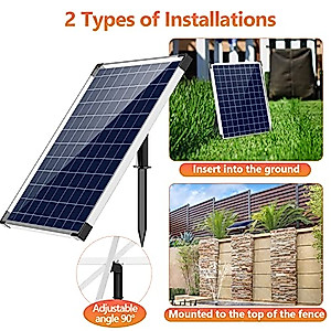 Antfraer Solar Water Pump, 25W Solar Fountain Pump 410GPH+ Flow Adjustable with PVC Tubing & 17Ft Long Cord Submersible Solar Water Fountain Kit for Pond Fish Pond Garden Waterfall Hydroponics Pool