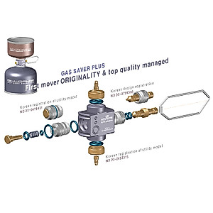 G-WORKS Gas saver plus/Lindal Valve Canister Shifter/Refill Adapter/Air Vent Function