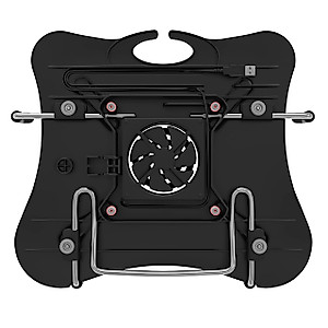 Laptop Cooling Fan Pad – CTA Digital USB-Powered Cooling Pad Fan with VESA-Compatible Laptop Holder for Laptops 7" to 15" - Black (ADD-LTPCF)