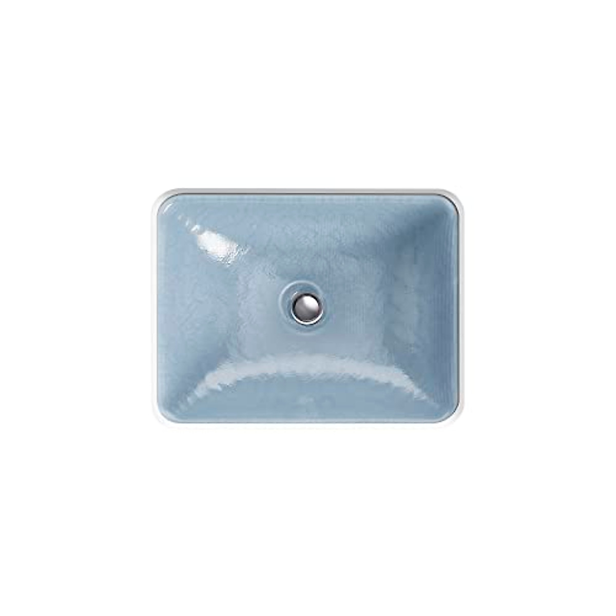 KOHLER K-28823-G1-B11 ARTIST EDITIONS Yepsen Collection Glass Undermount Bathroom Sink 17" x 13"Rectangle Basin Opaque Dusk