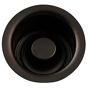 Westbrass CO2196-12 Combo Pack 3-1/2" Post Style Large Basket Strainer and Extra-Deep Collar Kitchen Sink Waste Disposal Flange with Stopper, Oil Rubbed Bronze