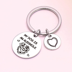 DZOSW Dog Gift Australian Shepherd Lover Gift Dog Owner Jewelry for Australia Animals Gift Dog Accessories Gift Dog Mom Jewelry Dog Rescuer Jewelry Australian Shepherd Jewelry