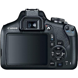 Canon EOS Rebel T7 DSLR Camera w/ 2 Canon Lenses (18-55mm f/3.5-5.6 is II and EF 75-300mm f/4-5.6 III)+ Photo/Video Editing Software & Deluxe Accessory Kit (Renewed)