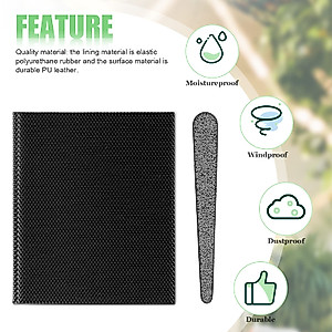 6 Pieces Self-Adhesive Door Corner Seals, Weather Stripping Draft Stopper, Door Frame Seal Corner Foam for Weather Protection, for Lsolation of Noise (Black)