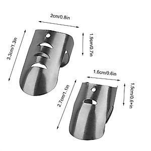 4 PCS Finger Guards for Cutting Kitchen Tool Finger Guard Stainless Steel Finger Protector Avoid Hurting When Slicing and Dicing Kitchen Safe Chop Cut Tool