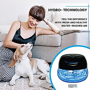 Bluonics Fresh Aire 3-Pack Water Air Washer, Air Revitalizer & Freshener with Night Light 7 LED Changing Colors & White Noise