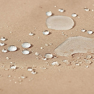 UCEDER Round Waterproof Hot Tub Cover -Outdoor Spa Cover Cap(Actual Size 85''x20'' Fit 83''x 20'') 600D Heavy Duty Polyester Hot Tub Cover Protector(Brown)