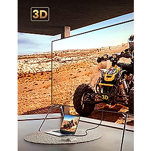 UGREEN 4K HDMI Cable 6FT,18Gbps High Speed Braided HDMI Cord 2.0 with Ethernet,Support 4K 60Hz 2160P 1080P 3D ARC Compatible with UHD TV Monitor Computer Xbox 360 PS5 PS4 Blu-ray and More