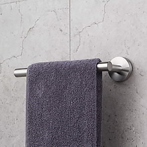 GERZWY 9-Inch Small Kitchen Towel Bar Brushed Stainless Steel Cabinet Hand Towel Bar Wall Mounted Bathroom Organizer AG1101C23-LS