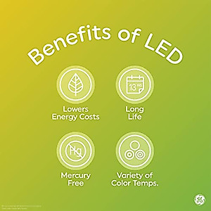 GE Reveal HD+ LED Light Bulbs, 40 Watt, A19 (2 Pack)