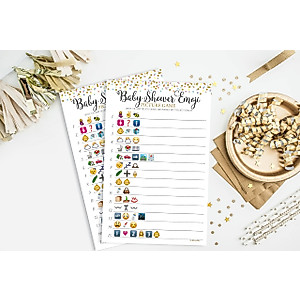 All Ewired Up 50 Baby Shower Emoji Pictionary Picture Game - Baby Shower Game - Gender Neutral (50-sheets)