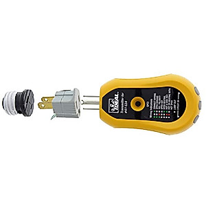 IDEAL INDUSTRIES INC. 61-534 Digital Circuit Breaker Finder with Digital Receiver and GFCI Circuit Tester,Yellow