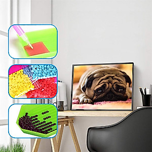 HAPPIShare 5D Diamond Painting Full Drill, Puppy Dog Owl Cat Diamond Painting Kits for Adults Kids Crystal Rhinestone DIY Arts Craft for Home Wall Decor