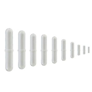 10pcs PTFE Magnetic Stirrer Mixer Stir Bar Spinbar Stirring for Lab Use White Color