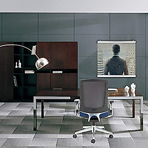 Banner Hanger Poster Rails Wall Hanger Aluminum Material,for Photo Picture Canvas Painting Artwork,Matt Silver(36 inches Wide)