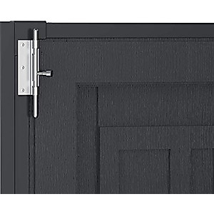 Duramax 05325 Yardmate Plus Pent Outdoor Vinyl Storage Shed, Anthracite & Adobe